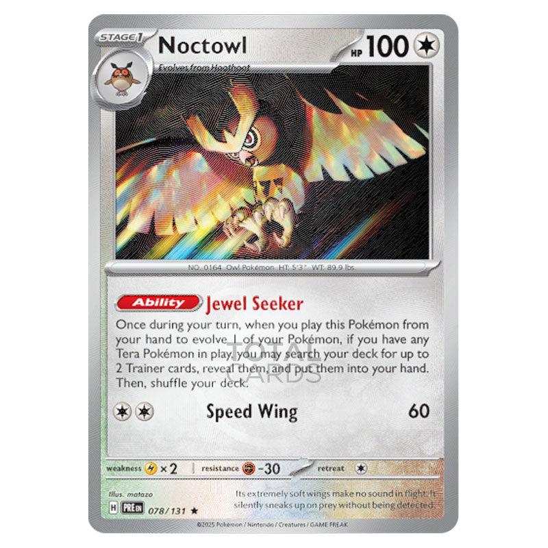 Pokemon - Scarlet & Violet - Prismatic Evolutions - Noctowl - 078/131