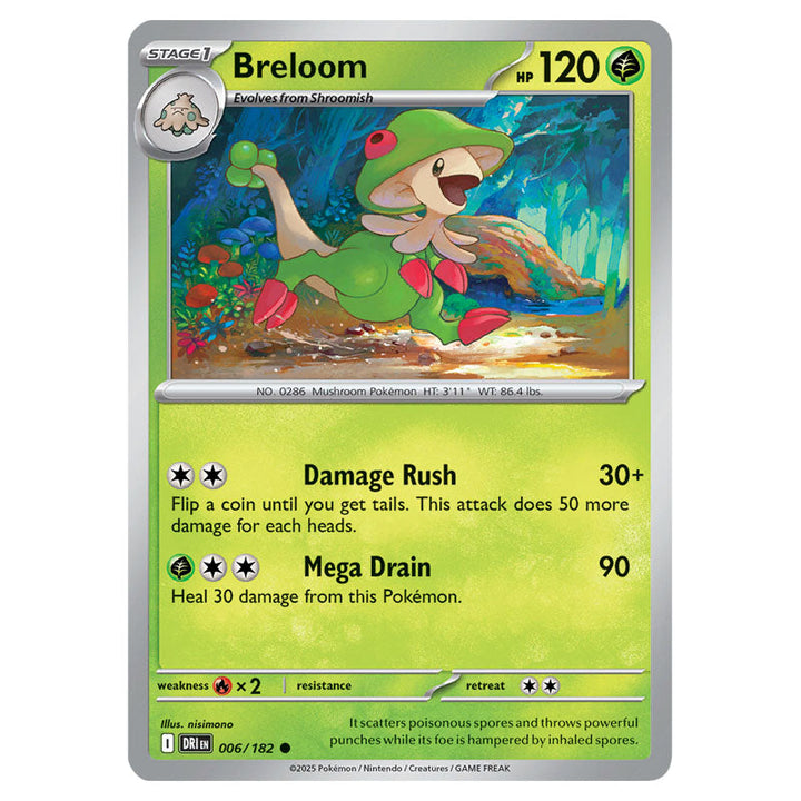 Pokemon - Scarlet & Violet - Destined Rivals - Breloom - 006/182
