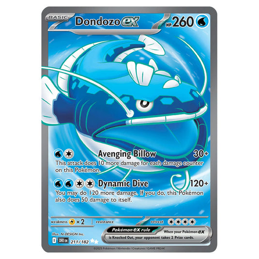 Pokemon - Scarlet & Violet - Destined Rivals - Dondozo ex - 211/182